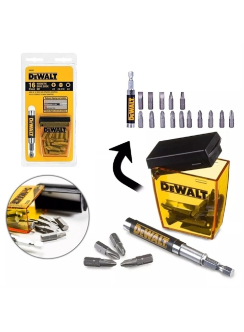 DEWALT - Jogo de 16 Peças com Guia Magnética - DW2053 - Tools BR
