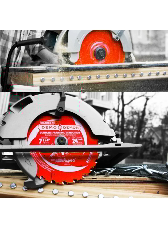 FREUD DIABLO DEMON - DISCO DE SERRA PARA FRAMING - 24 DENTES - 7,25 ...