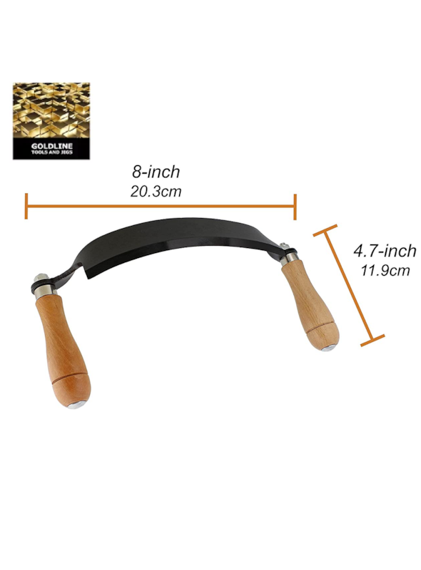 GOLDLINE - SPOKESHAVE PLAINA CURVA - 8 POL. - Tools BR