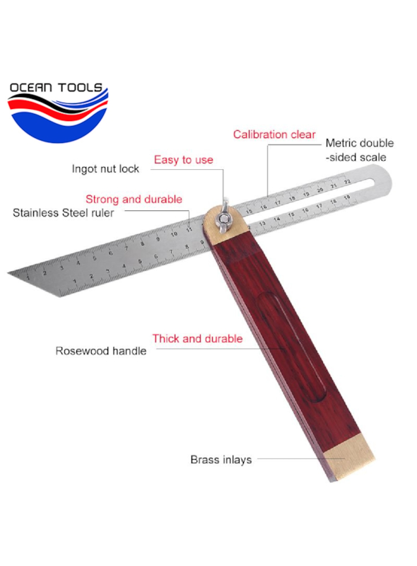 OCEAN TOOLS - SUTA PROFISSIONAL COM CABO DE MADEIRA - 30 CM - Tools BR