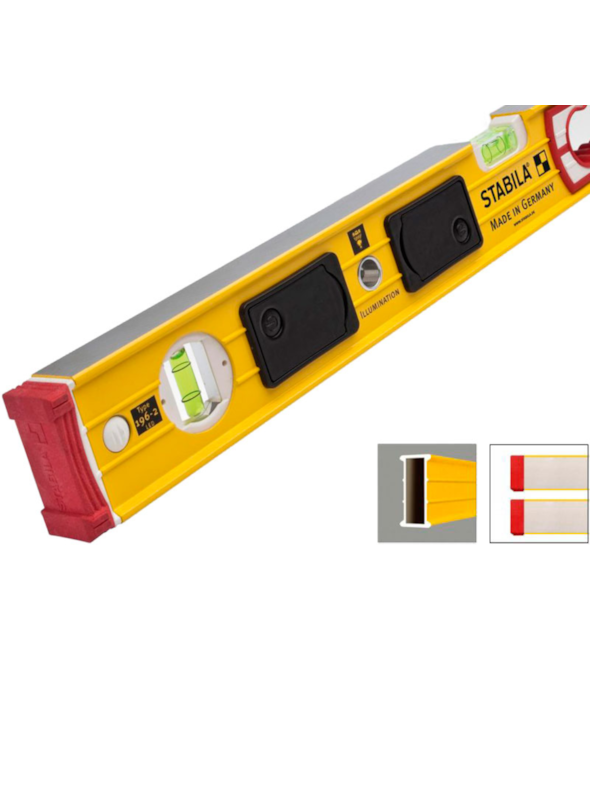 STABILA - NÍVEL 196-2 LED SERIES SPIRIT LEVEL 61 CM - 17392 - Tools BR