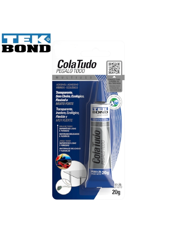 TEKBOND - COLA TUDO ADESIVO MULTIUSO - 20G - Tools BR
